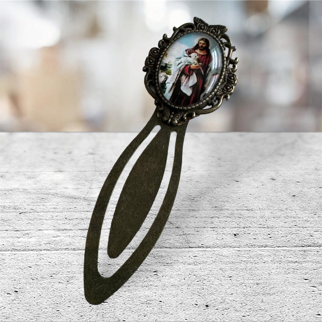 Jesus and Lamb Bookmark - Etsy