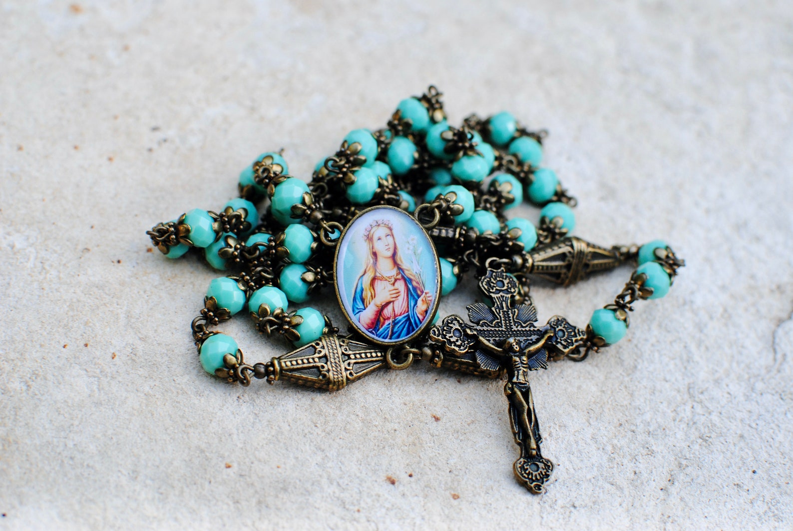 St Philomena Rosary - Etsy