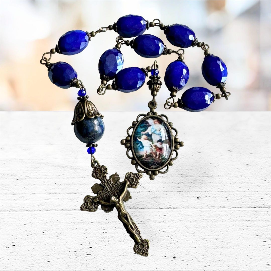 Guardian Angel Rosary Chaplet - Etsy
