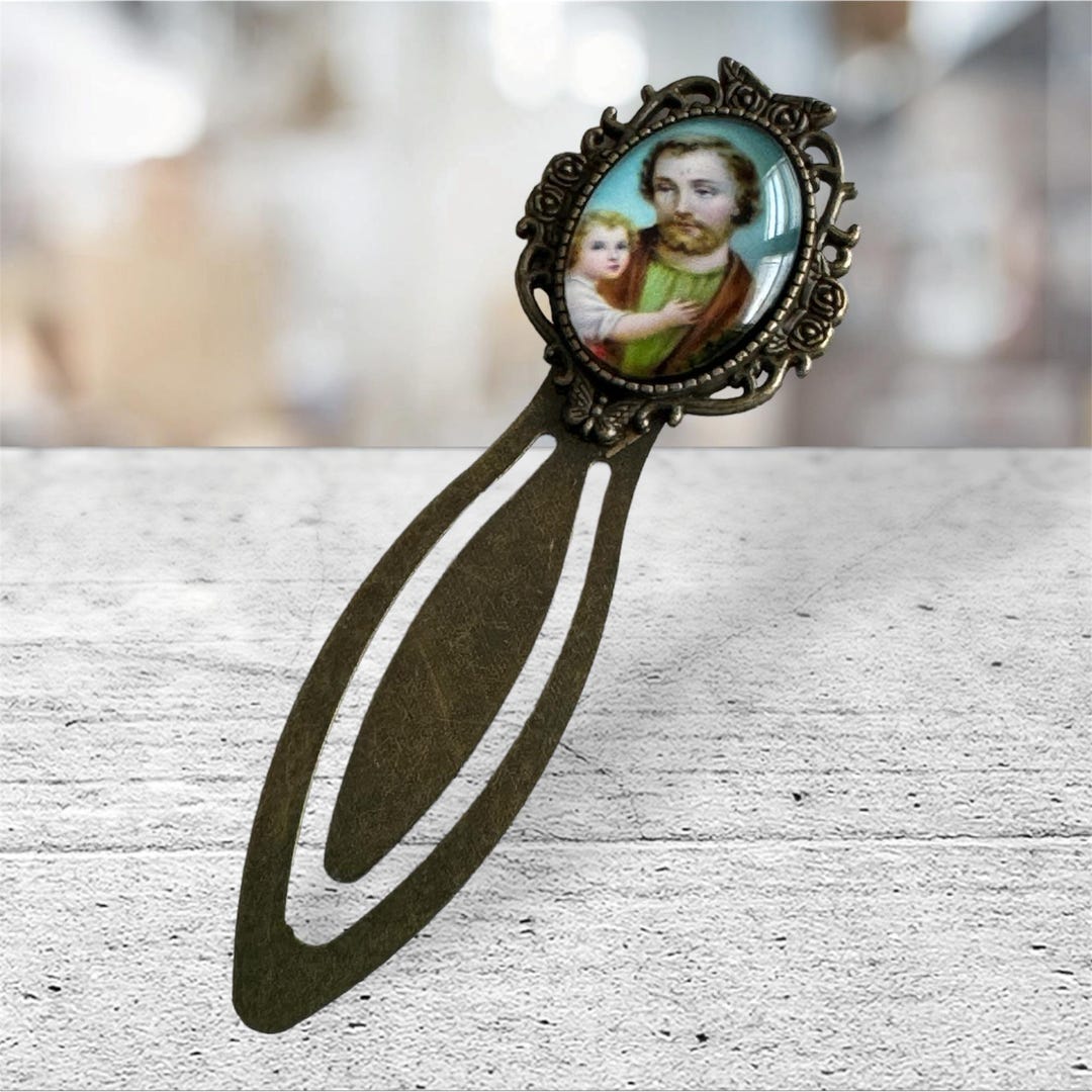 St Joseph Bookmark - Etsy
