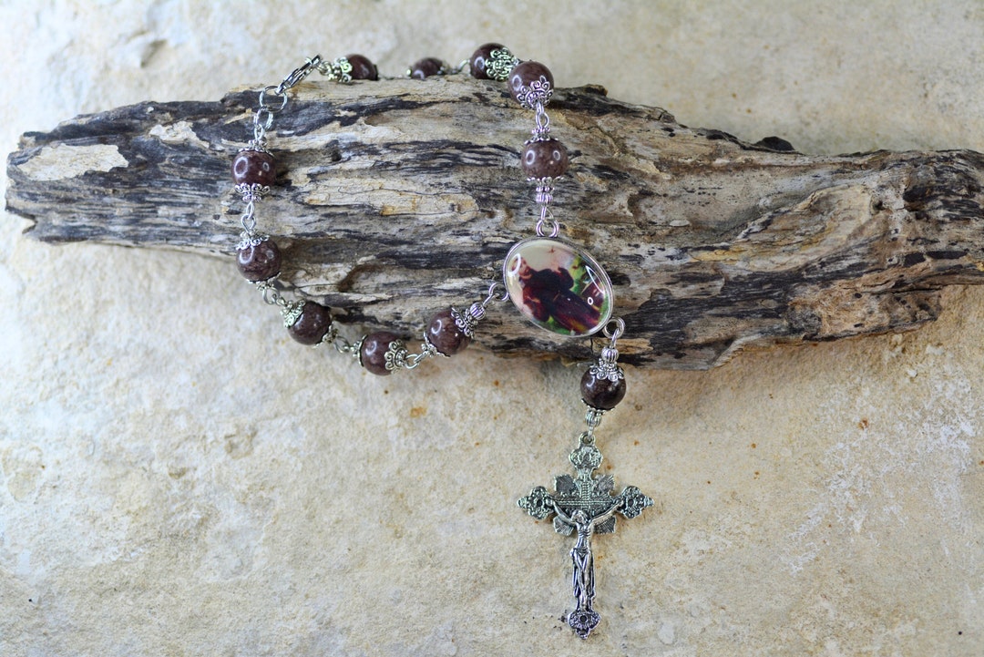 St Francis of Assisi ,car Rosary Rear View Mirror, One Decade, Pocket Rosary - Etsy