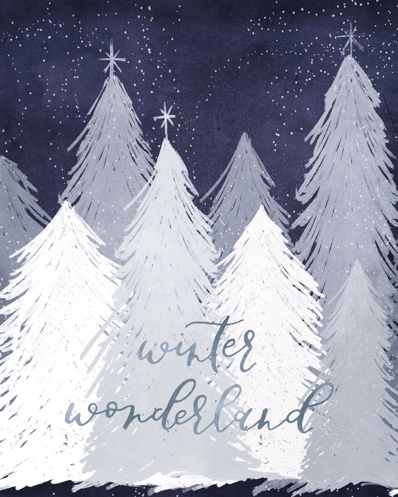 Winter Wonderland Printable 8x10 Printable Holiday - Etsy New Zealand