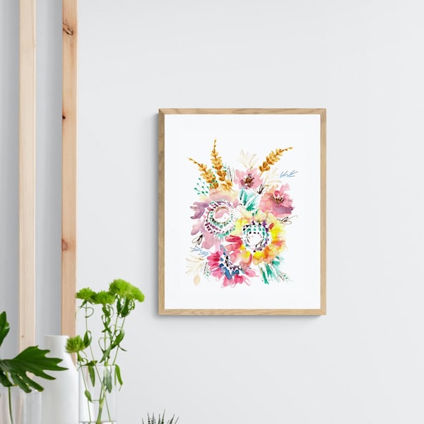 8x10 Floral Print - Etsy