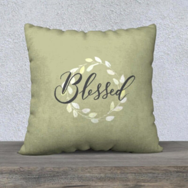 Blessed Pillow - Etsy