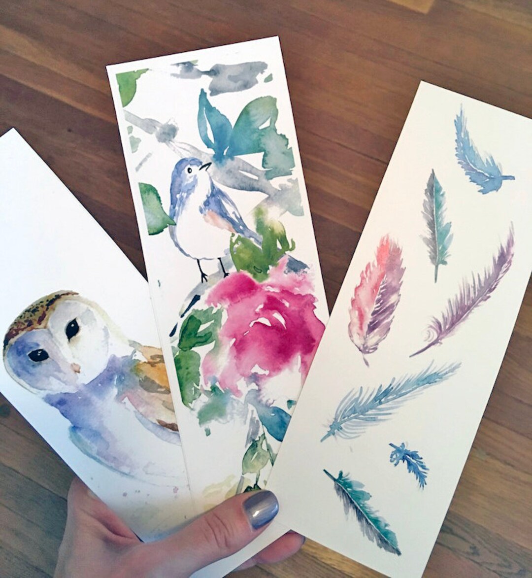 Bird Bookmarks, Printable Book Lover Gift, Bookmark Printable, Book ...