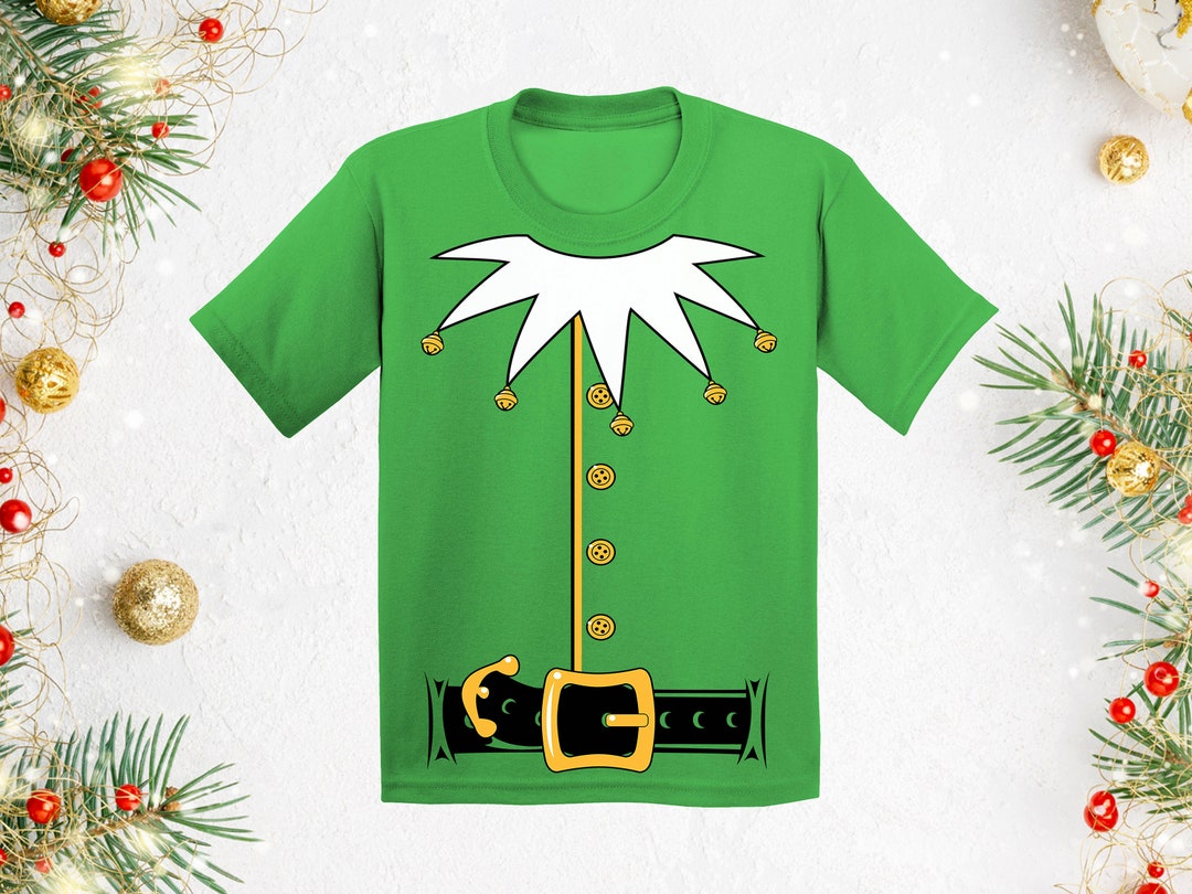 Elf Christmas Tuxedo YOUTH T-SHIRT | Santa's Helper Matching Family ...