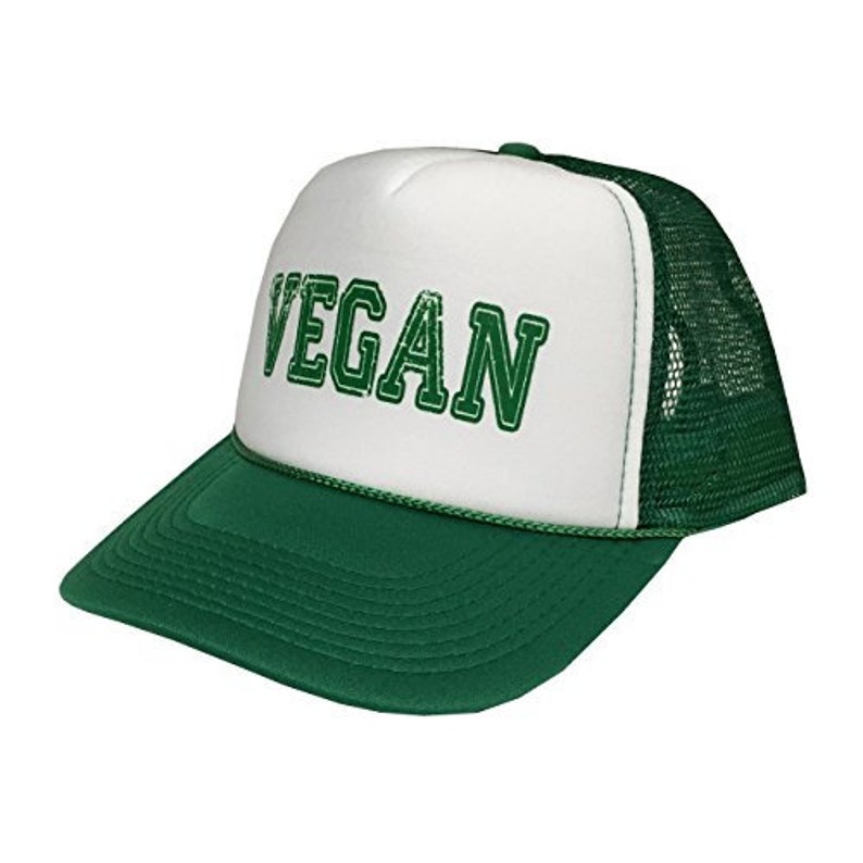 VEGAN Green Eco Healthy Lifestyle Adjustable Unisex Hat Cap | Etsy