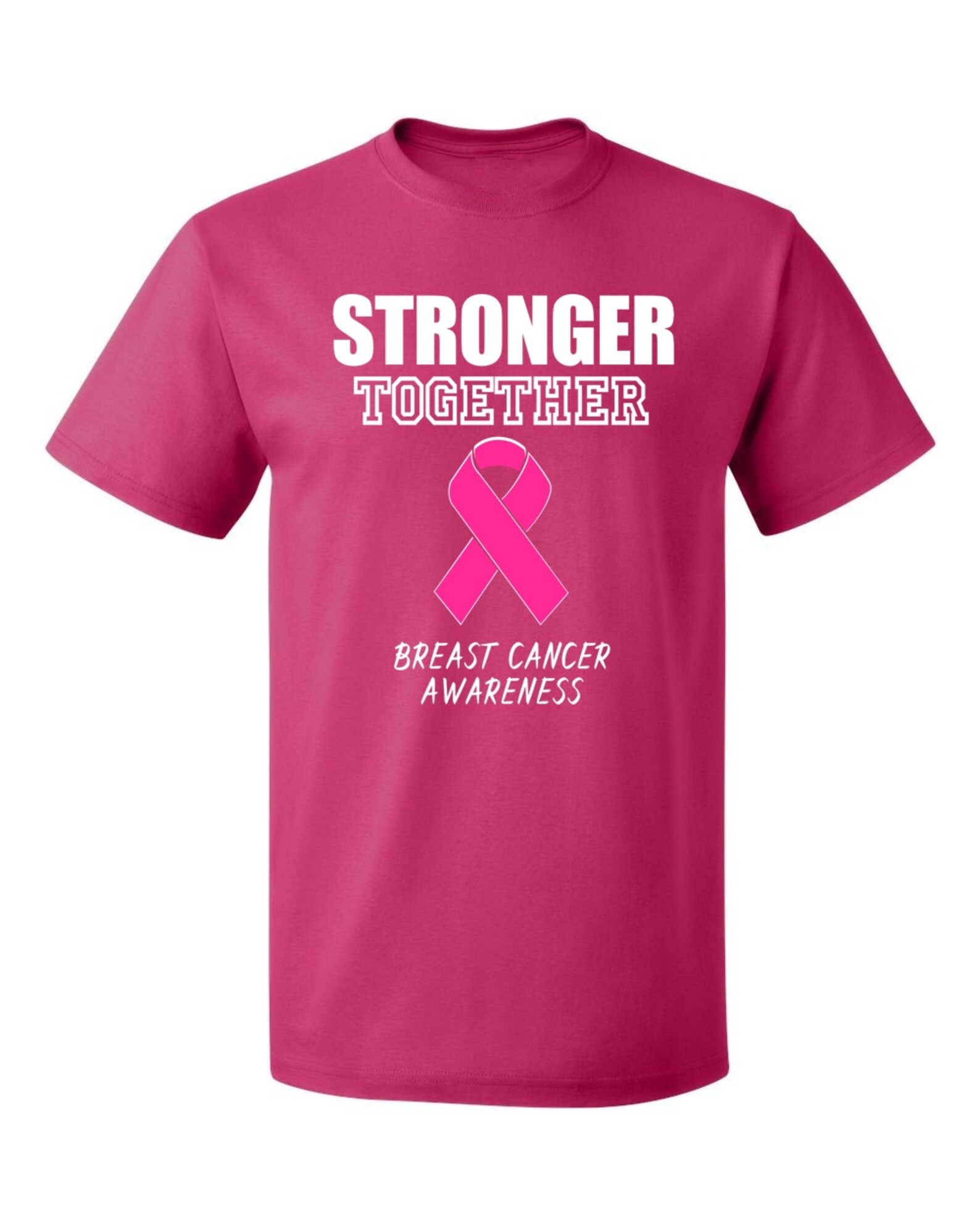 Stronger Together Pink Ribbon Breast Cancer Awareness | Etsy