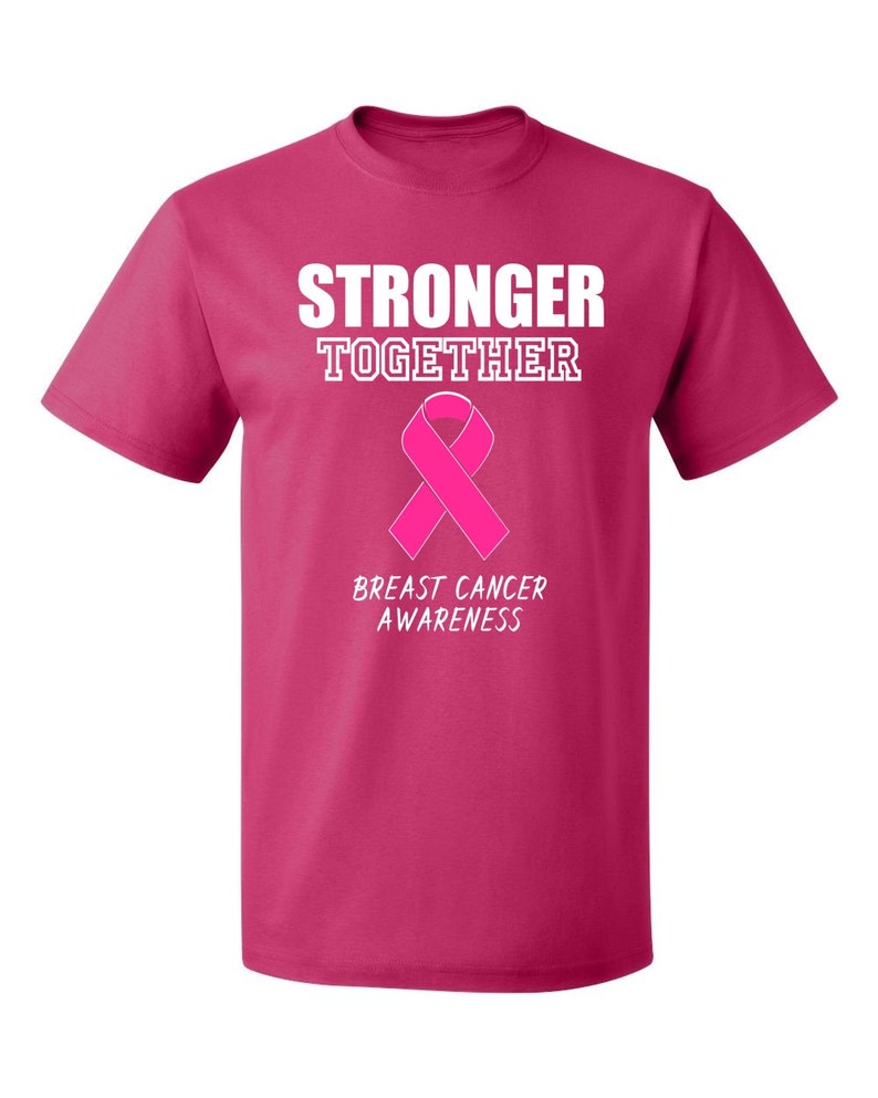 Stronger Together Pink Ribbon Breast Cancer Awareness - Etsy