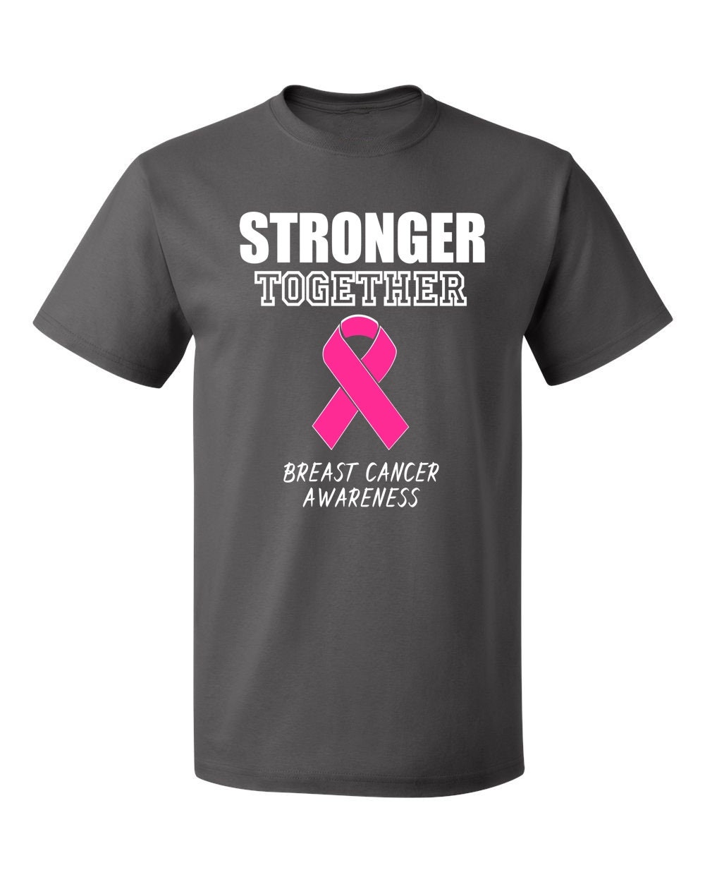 Stronger Together Pink Ribbon Breast Cancer Awareness | Etsy