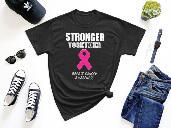 Stronger Together Pink Ribbon Breast Cancer Awareness | Etsy