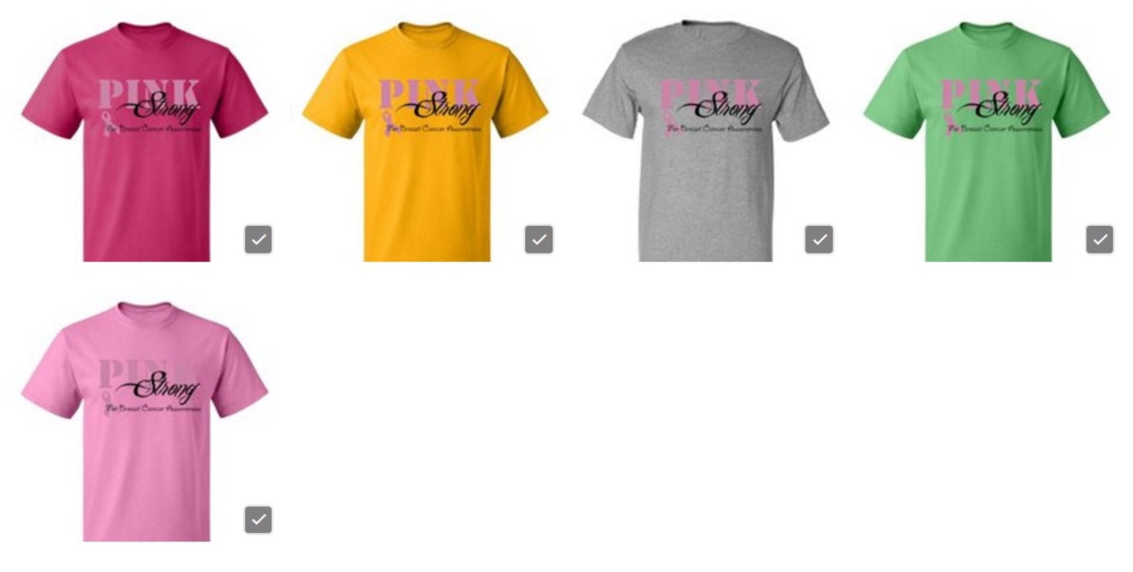 Pink Strong Men's T-shirt Breast Cancer Awareness | Etsy