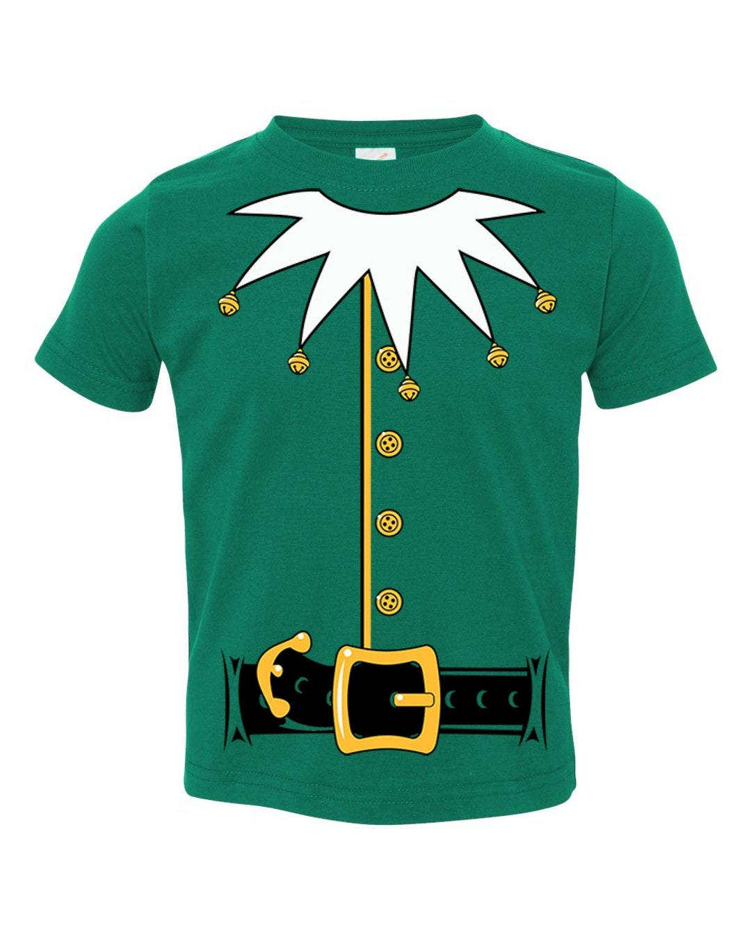 Santa's Helper Elf Christmas Costume Jumbo Print - Toddler T-shirt - Etsy
