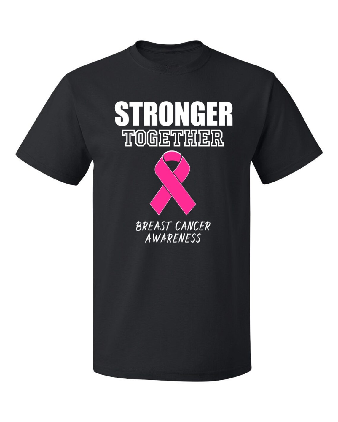 Stronger Together Pink Ribbon Breast Cancer Awareness | Etsy