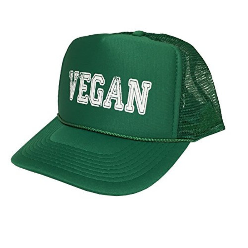 VEGAN Green Eco Healthy Lifestyle Adjustable Unisex Hat Cap | Etsy