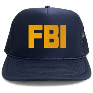 FBI Navy (gold Text) Investigation Halloween Costume Adjustable Unisex ...