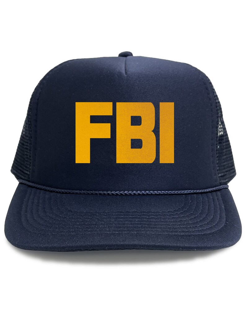 FBI Navy (gold Text) Investigation Halloween Costume Adjustable Unisex ...