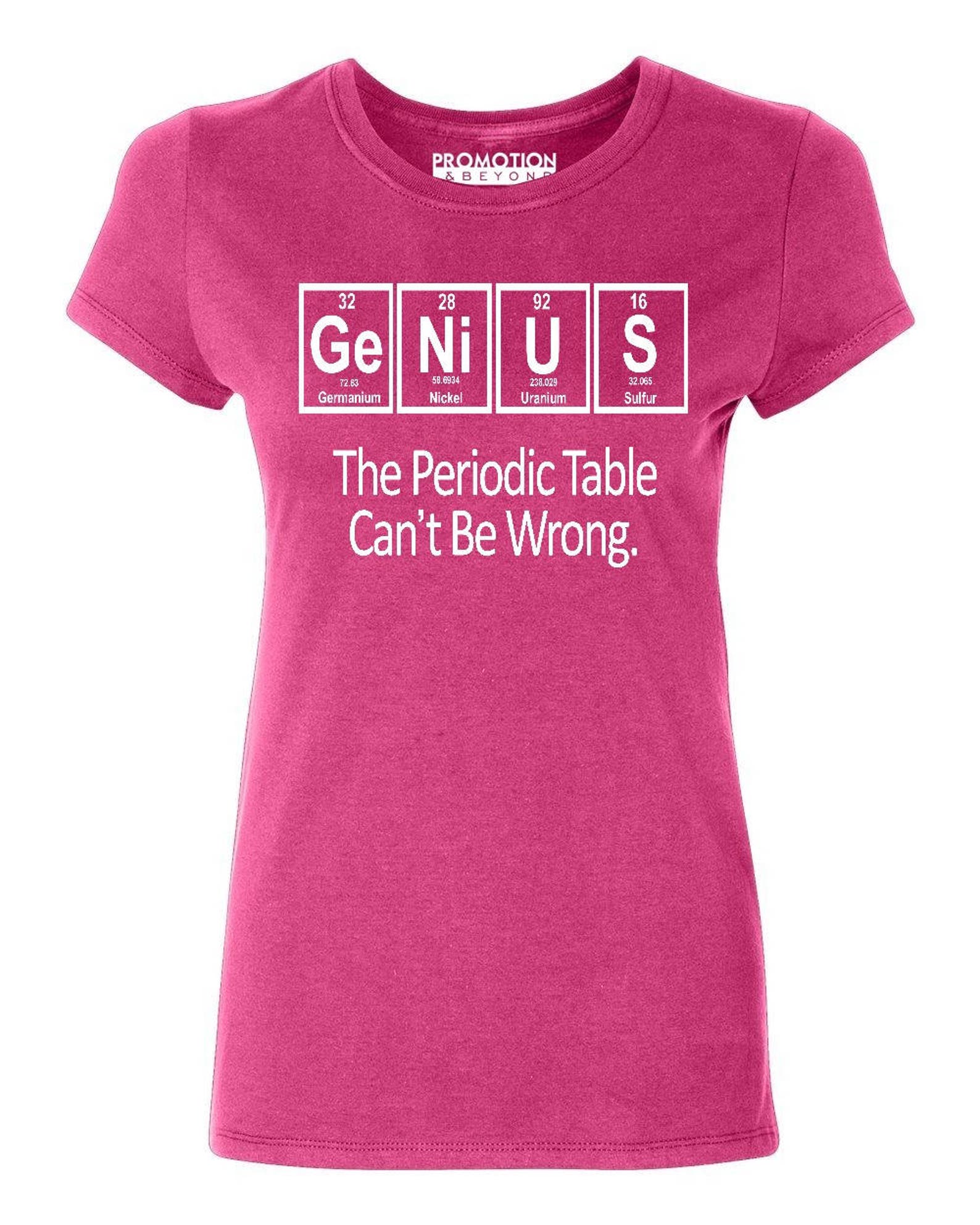Periodic Table Elements Genius Ladies' T-shirt | Etsy
