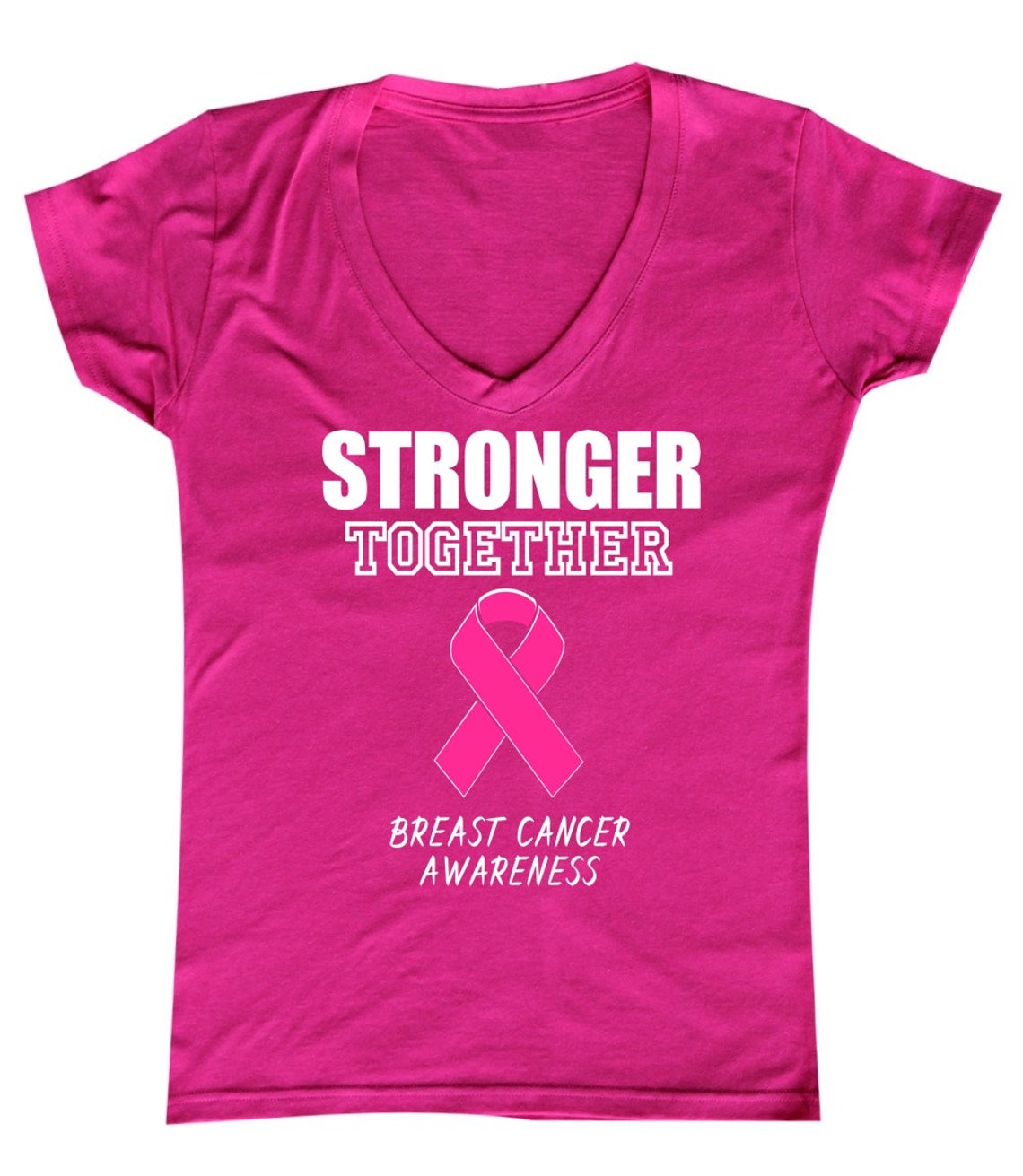 Stronger Together Pink Ribbon Breast Cancer Awareness - Etsy