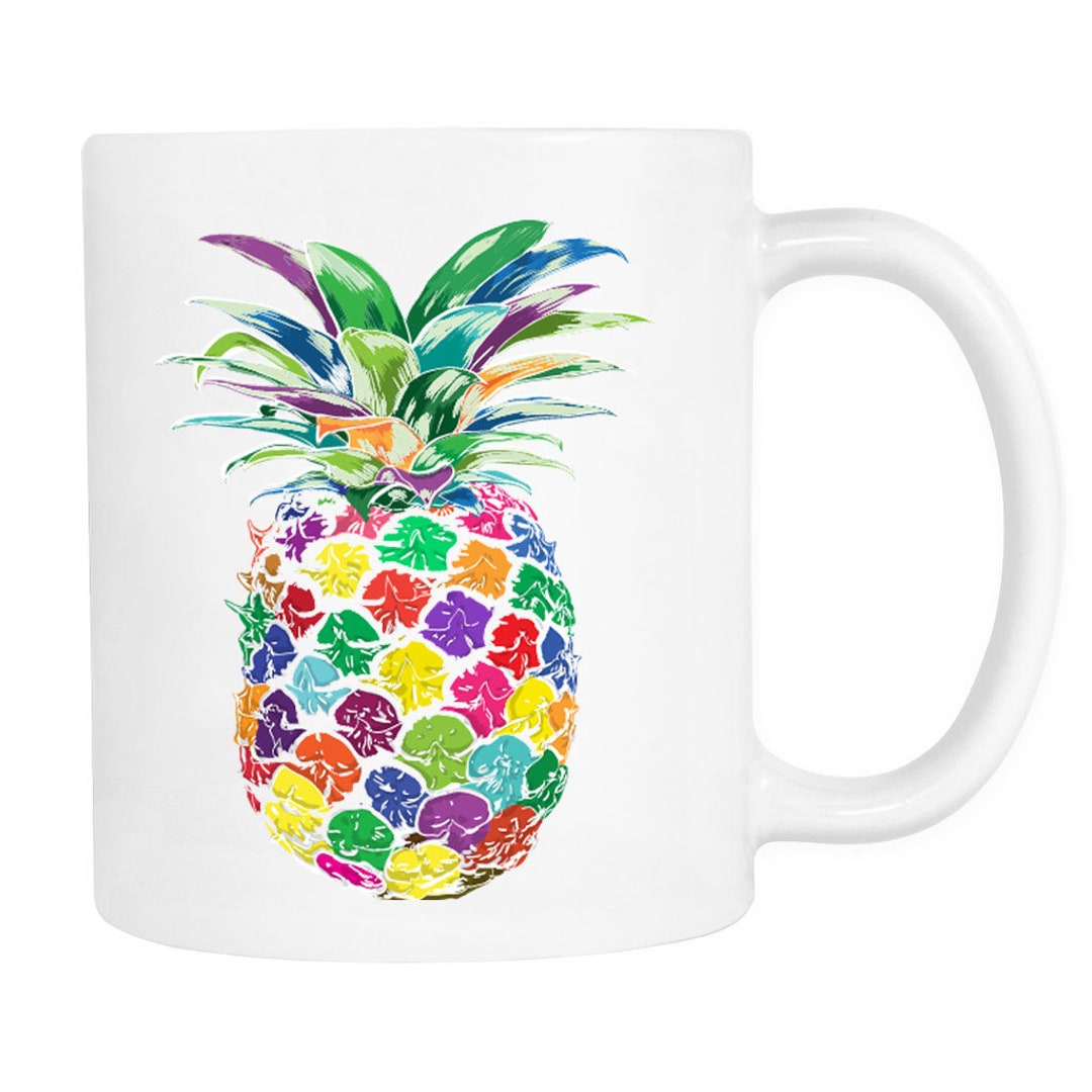 Colorful Pineapple Gift Novelty Ceramic Coffee Mug Tea Cup - Etsy