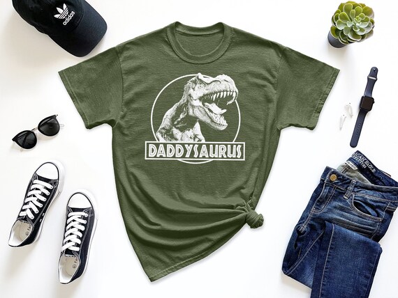 Daddysaurus Funny T-rex Father Dinosaur Birthday Party | Etsy