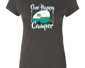 Happy camper shirt | Etsy