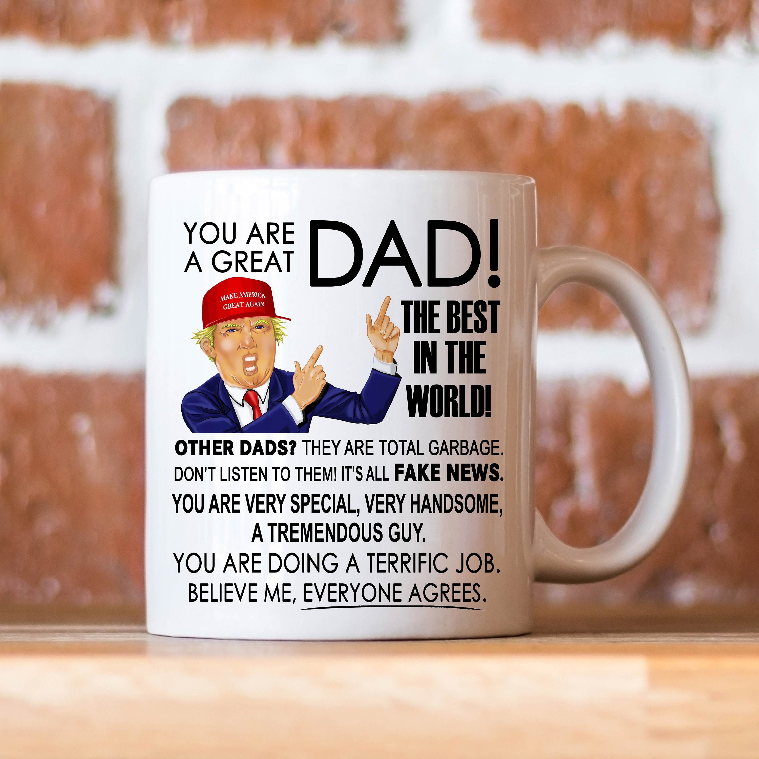 Dad Mug - Trump Mug - Father's Day Gift Funny Trump Great DAD Ceramic ...