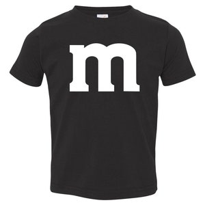 M Halloween Team Costume Funny Party - Toddler T-shirt - Etsy