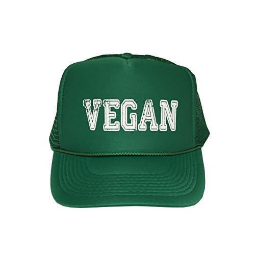 VEGAN Green Eco Healthy Lifestyle Adjustable Unisex Hat Cap | Etsy