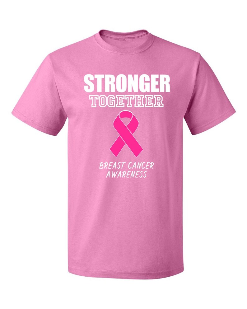 Stronger Together Pink Ribbon Breast Cancer Awareness - Etsy