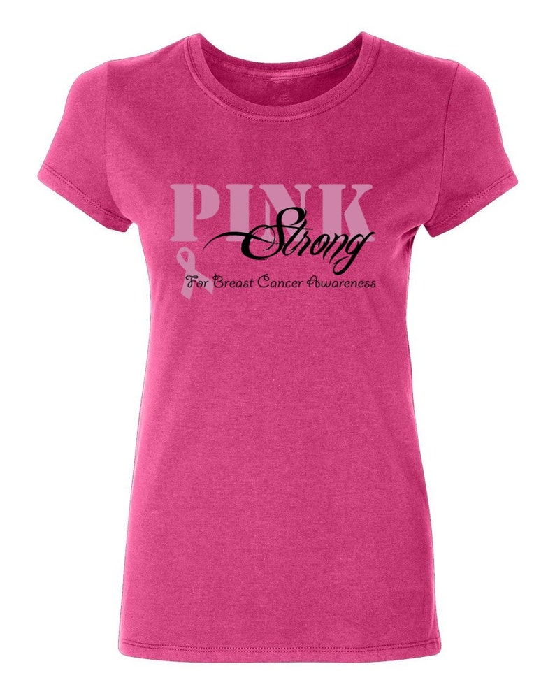 Pink Strong Ladies' T-shirt Breast Cancer Awareness | Etsy