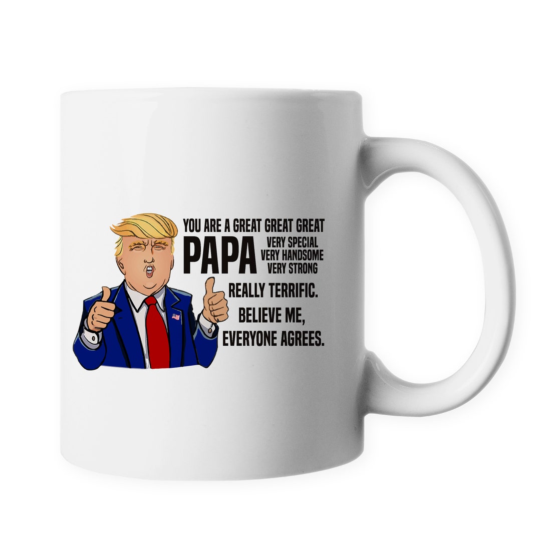 Papa Mug - Trump Mug - Father's Day Gift Funny Trump Thumbs up Great ...