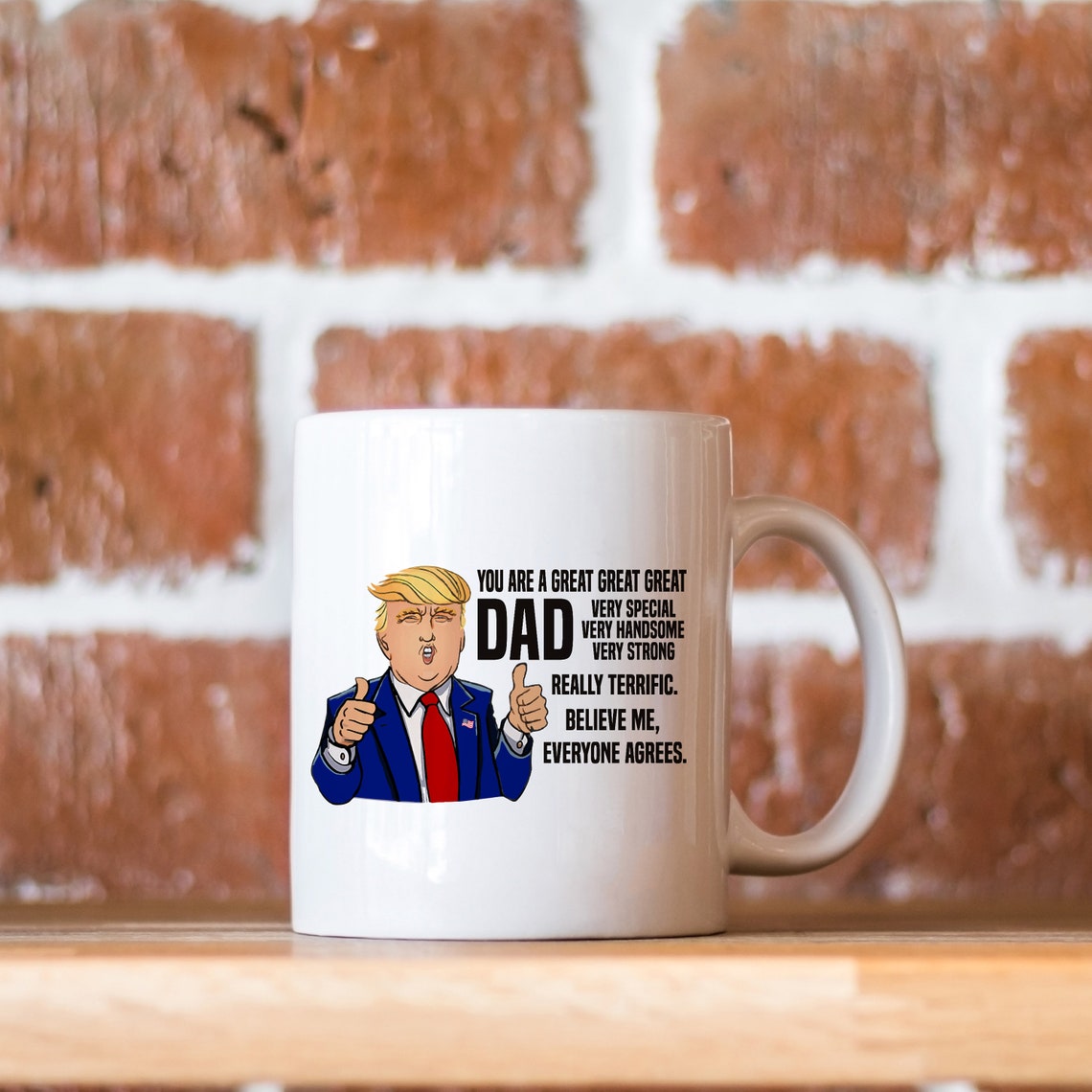 Dad Mug Trump Mug Father's Day Gift Funny Trump Thumbs | Etsy