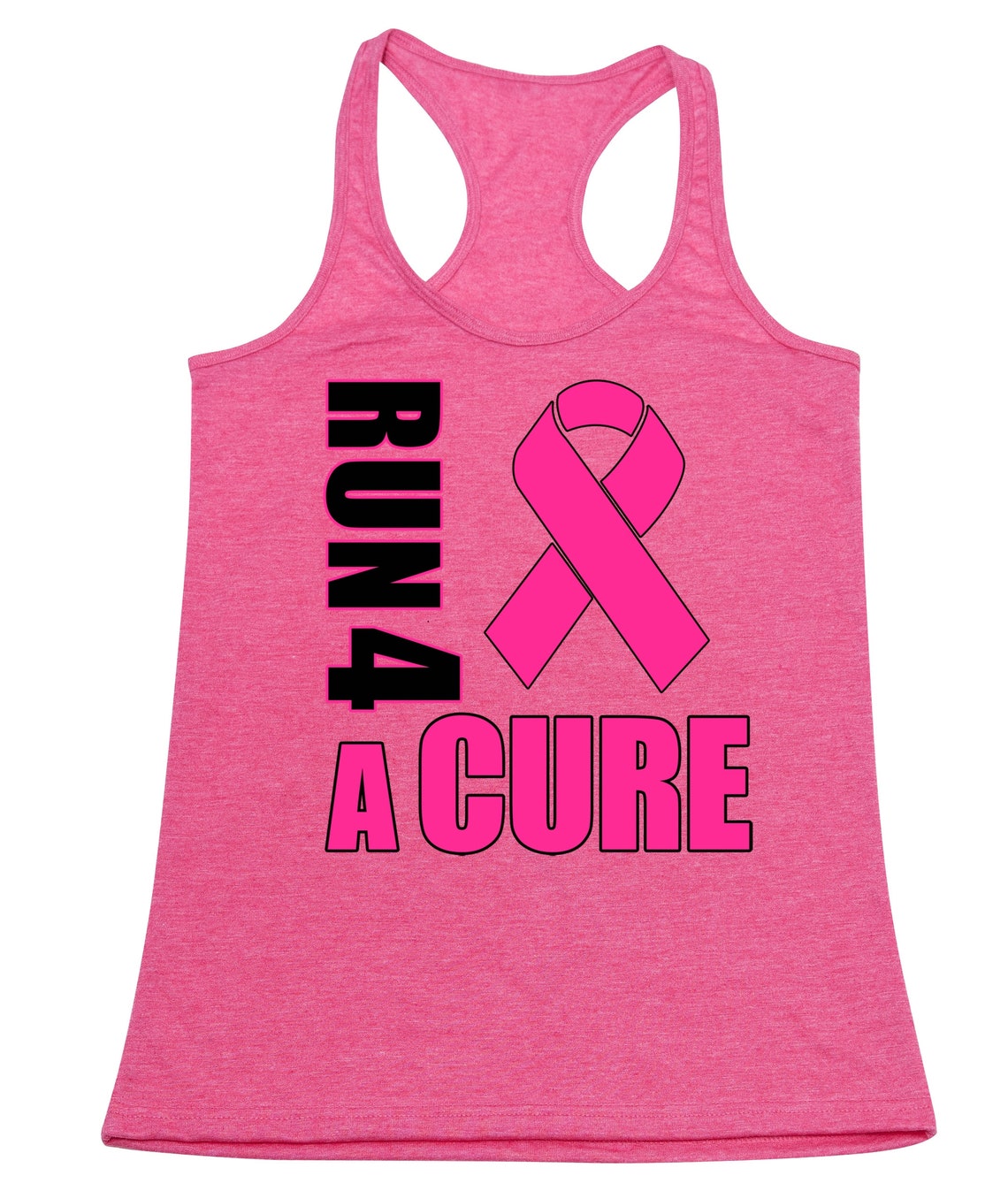 Run for A Cure Breast Cancer Awareness Women's Tank Top - Etsy
