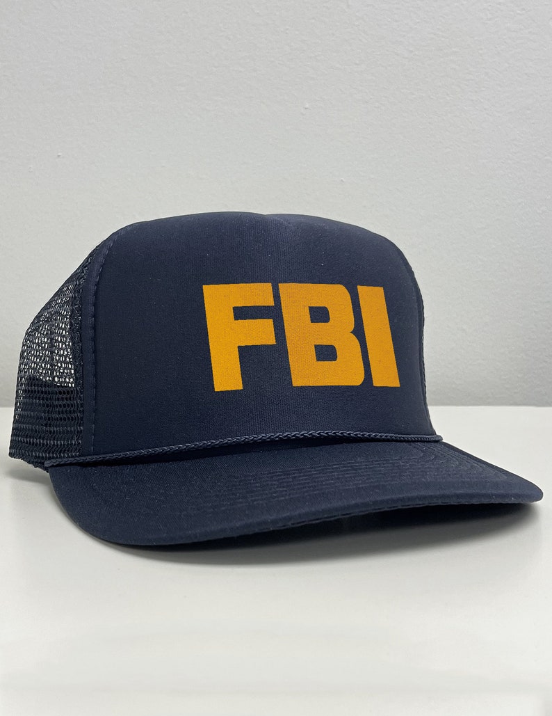 FBI Navy (gold Text) Investigation Halloween Costume Adjustable Unisex ...