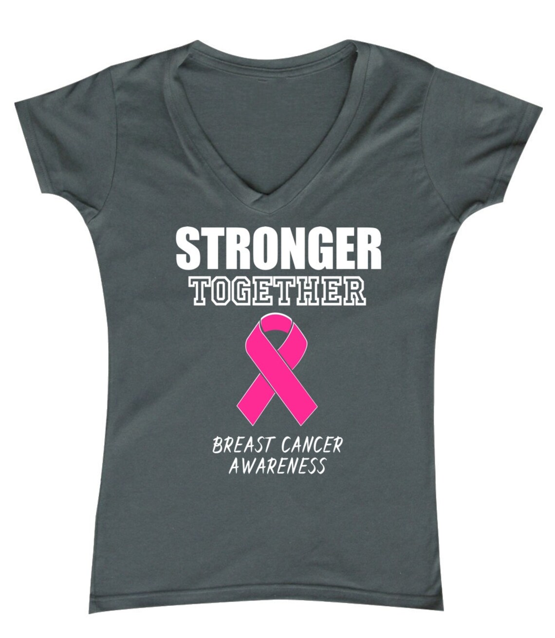 Stronger Together Pink Ribbon Breast Cancer Awareness | Etsy