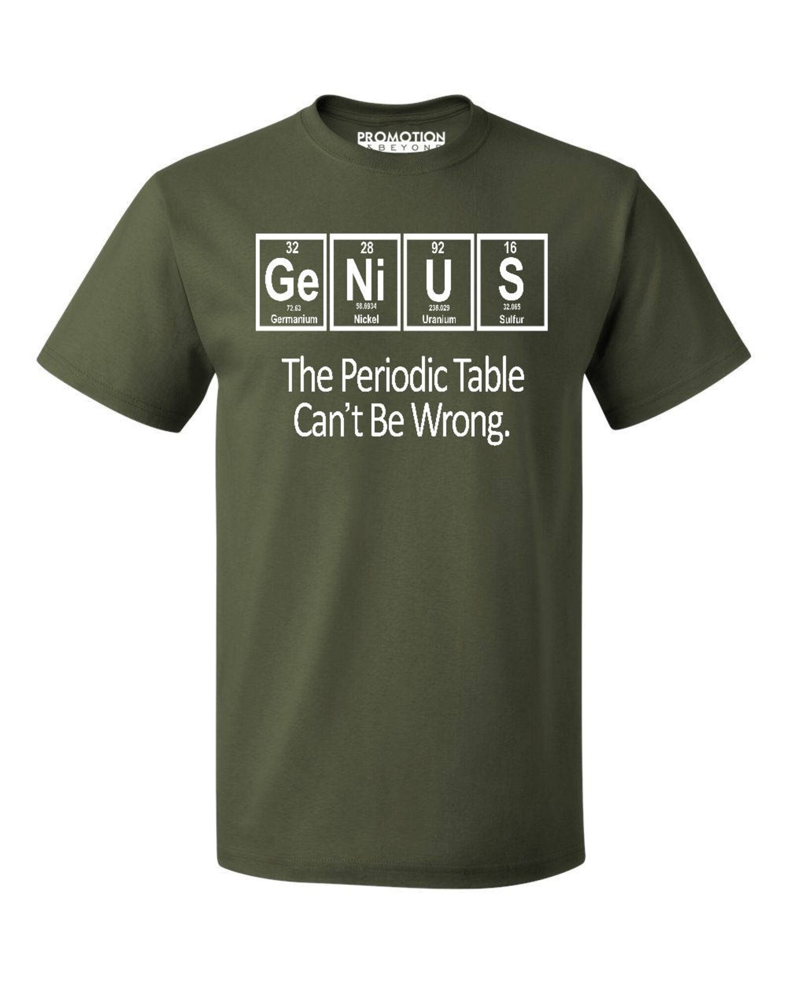 Periodic Table Elements Genius Men's T-shirt | Etsy