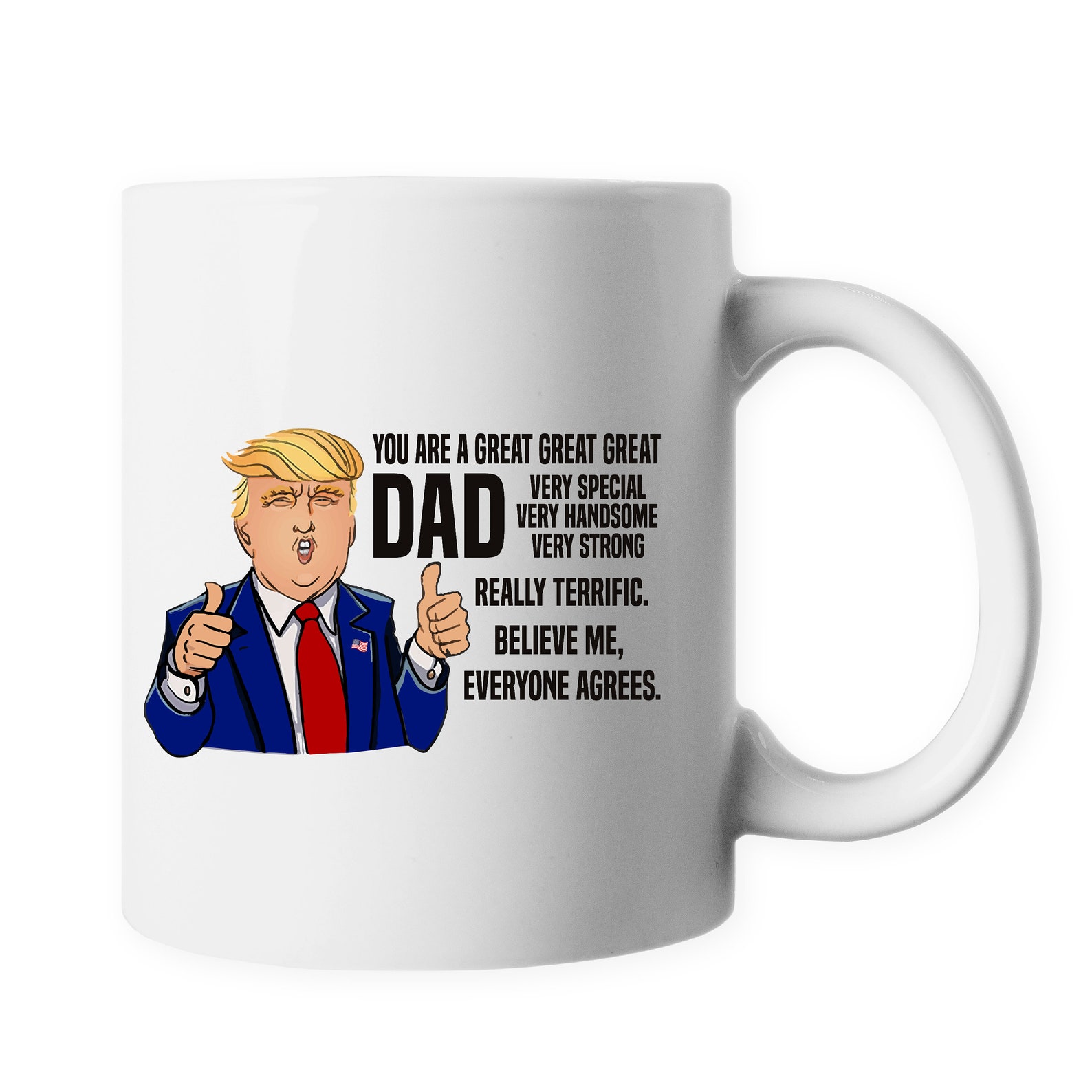 Dad Mug Trump Mug Father's Day Gift Funny Trump Thumbs - Etsy