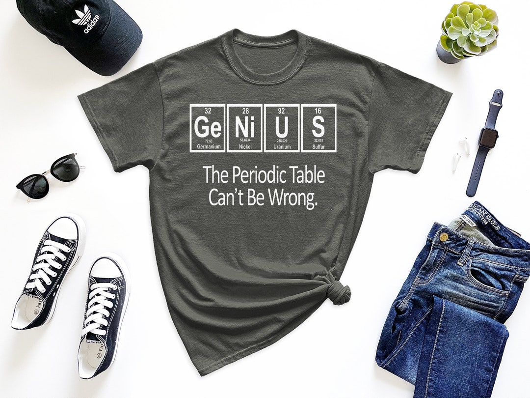 Periodic Table Elements Genius - Men's T-shirt - Etsy