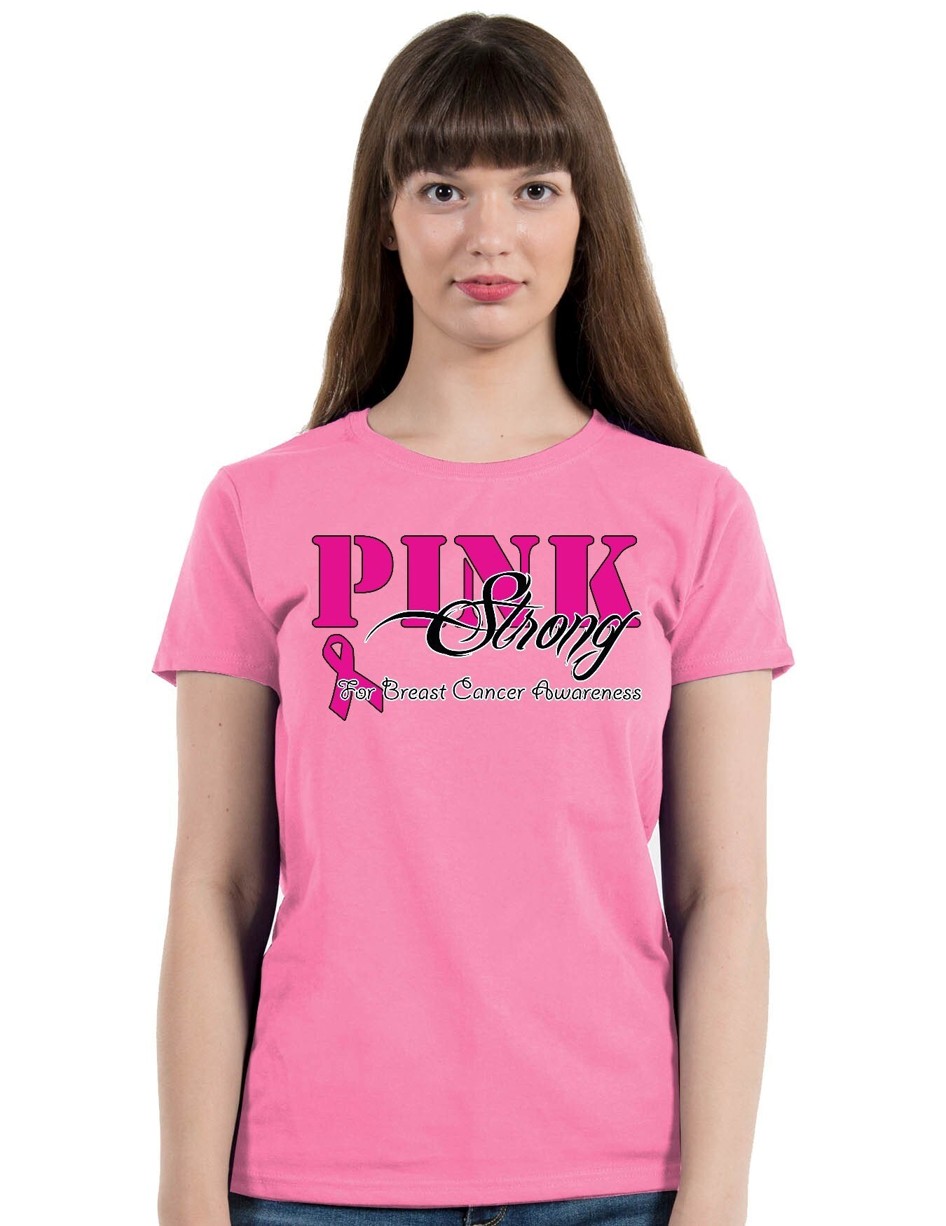 Pink Strong Ladies' T-shirt Breast Cancer Awareness - Etsy