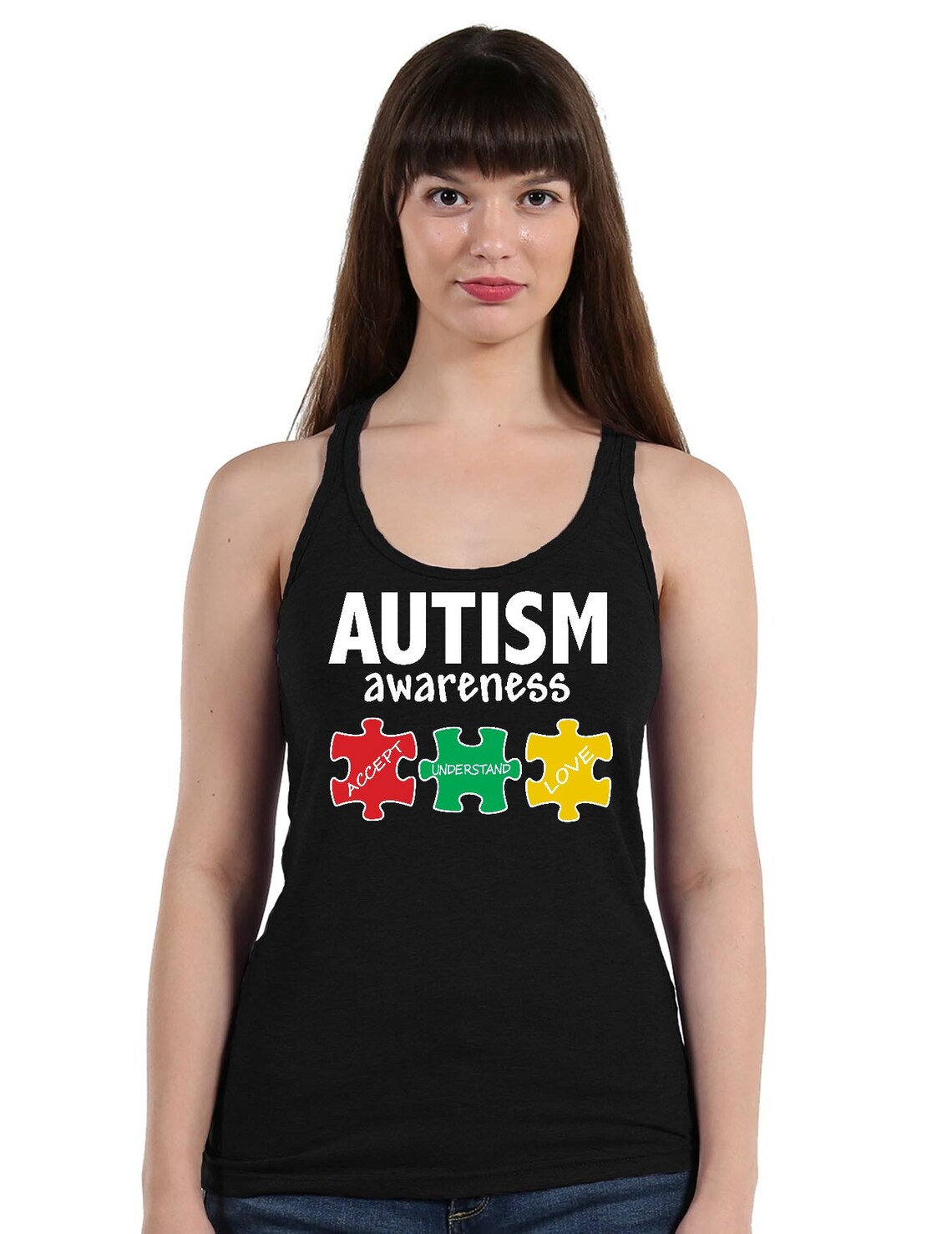 Autism Awareness Support Jigsaw Puzzle colored Ladies' | Etsy