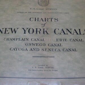 Vintage 1951 Edition Corps of Engineers U.S. Lake Survey Charts of New ...