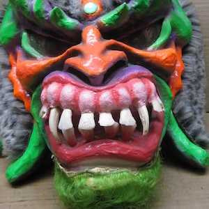 Custom / Handmade Scary Clown Mask - Halloween / Mardi Gras Mask ...