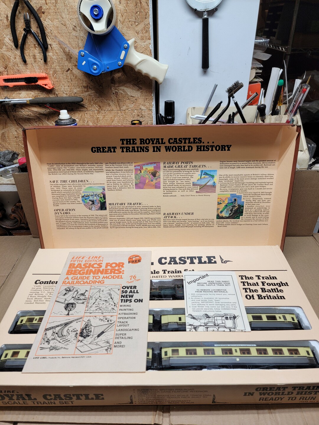Vintage HO Scale Life-like Royal Castle Collection Train Set Cornish ...