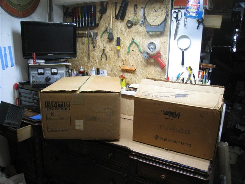 Vintage TS-520S & TV-506 Kenwood Transceiver Ham Radio Transverter ...