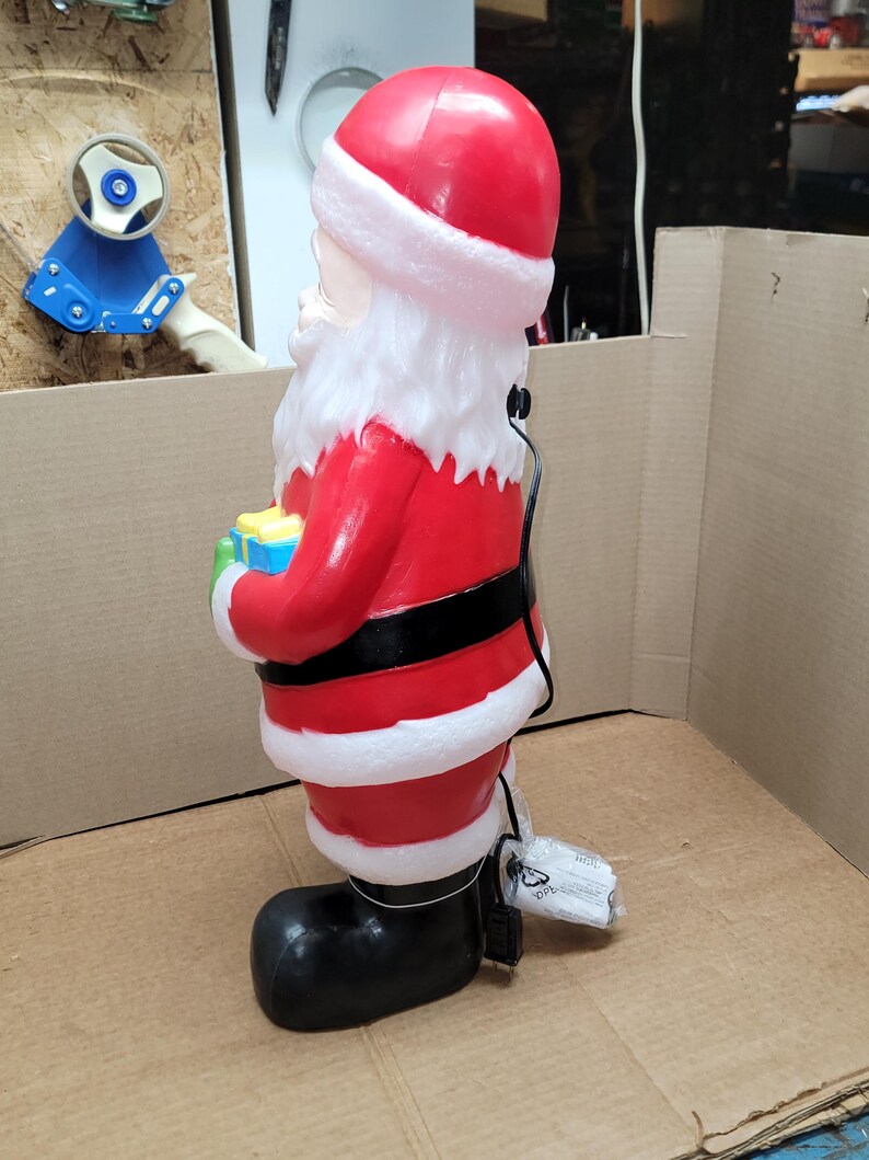 New Old Stock Lighted Plastic Santa Clause by Ashland Sold Through ...
