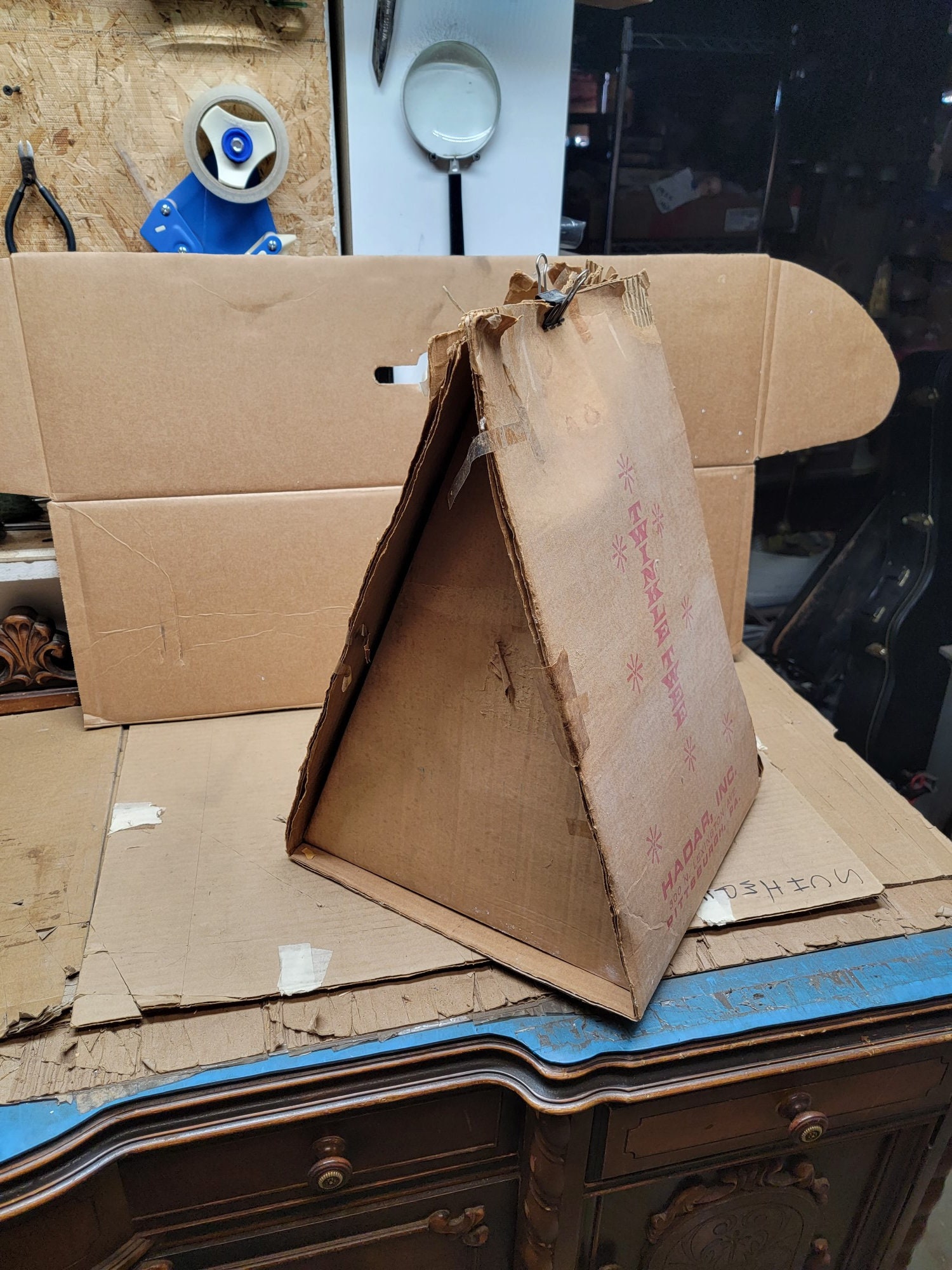 Vintage 1960's Twinkle Twee Celluloid Glitter Lighted Christmas Tree ...