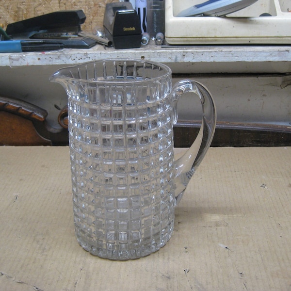 Pattern Glass Water Pitcher - Etsy