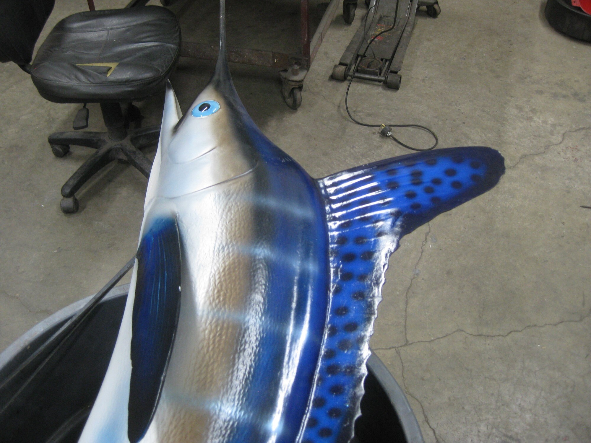 Vintage 81" Half Mount Blue Marlin Wall Hang / Fish Décor - Etsy