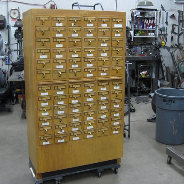 Library Card Catalog - Etsy